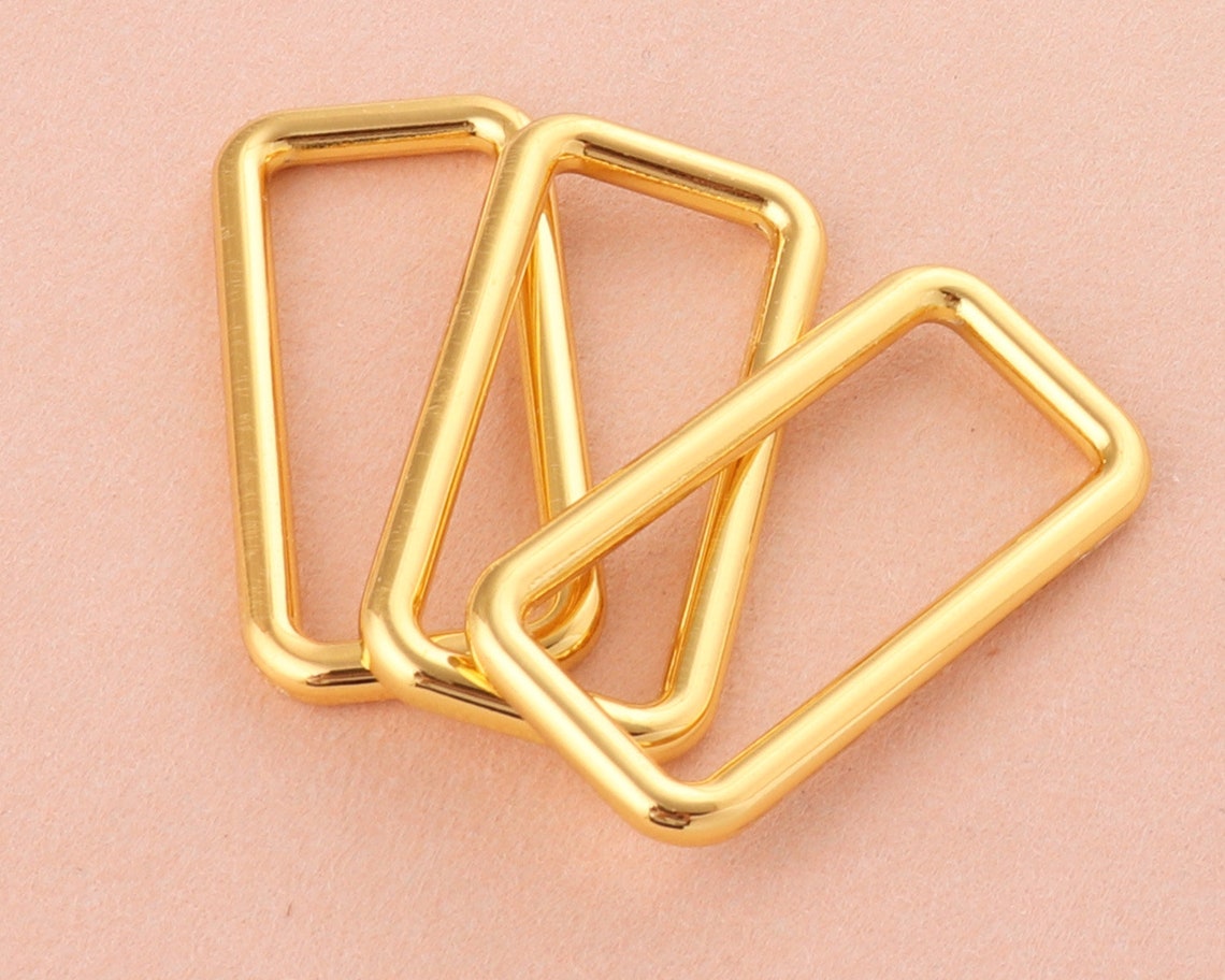 40mm Gold Rectangle Buckle Ring for Bag Belt Loop Strapmetal - Etsy