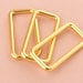 40mm Gold Rectangle Buckle Ring for Bag Belt Loop Strapmetal - Etsy