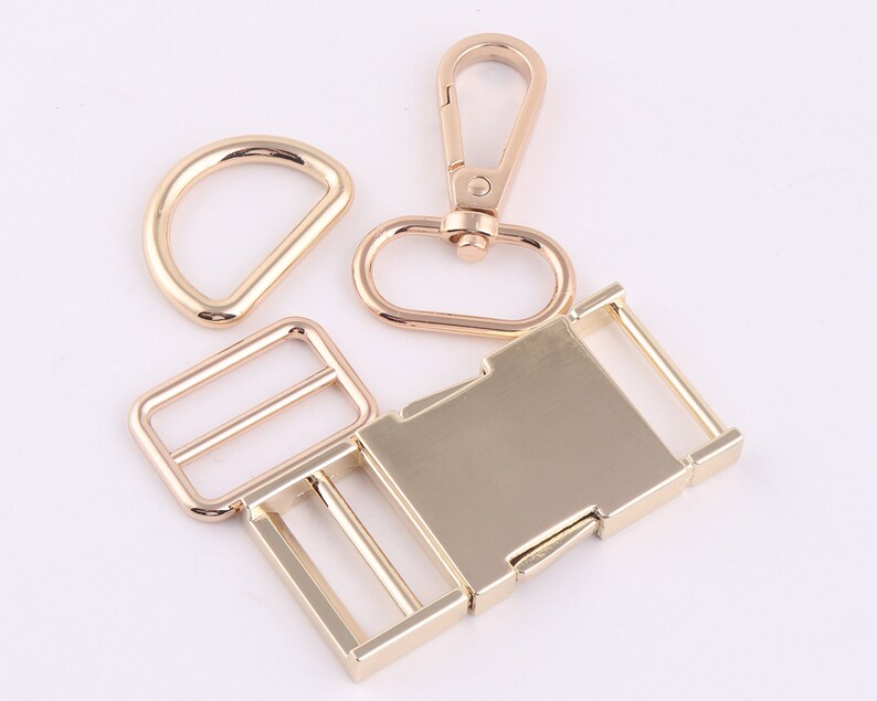 25mm gold metal Release BuckleDog Collar Hardware adjuster | Etsy