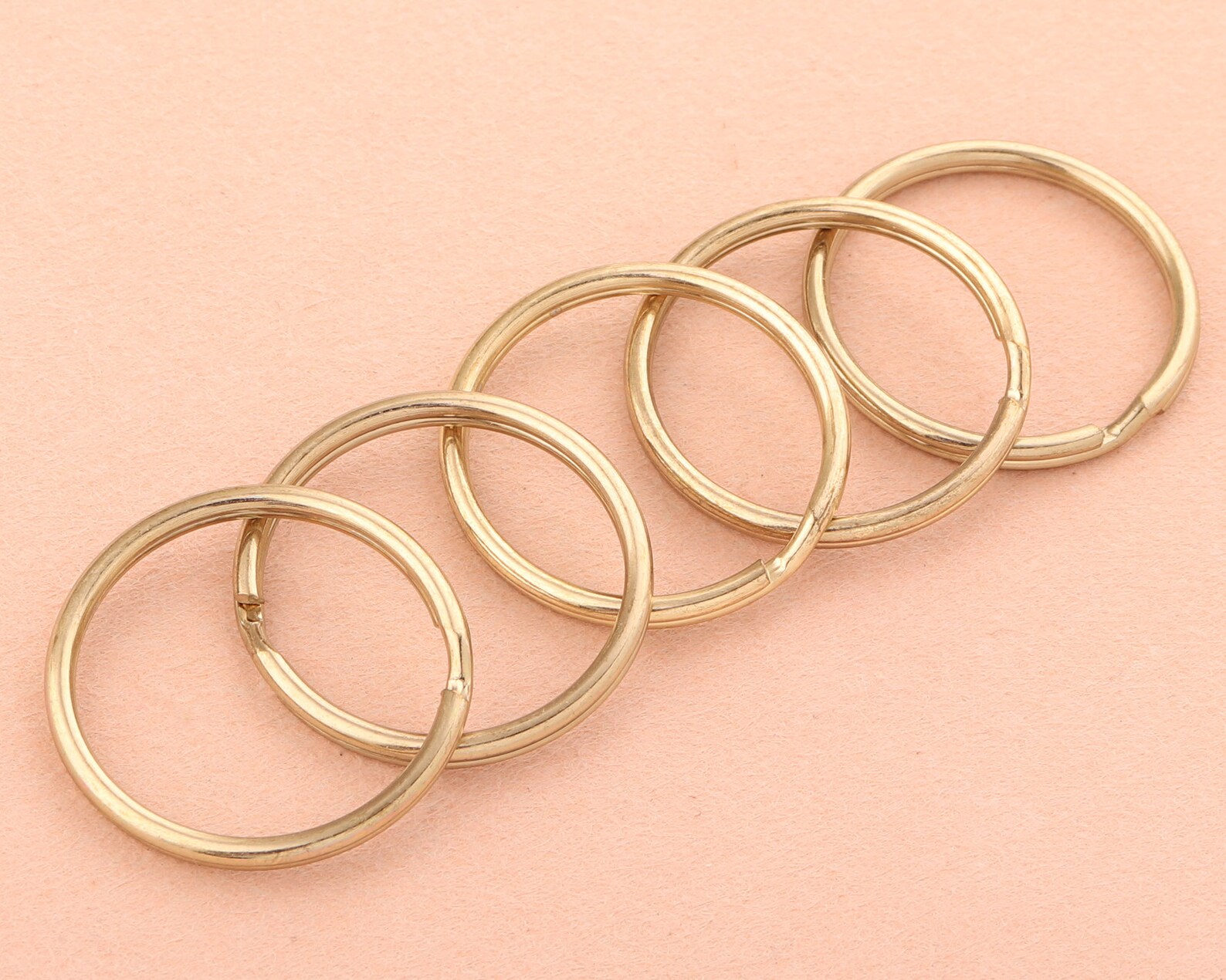 25mm Gold Round Split Key Rings Key Chain Clasp Supplieso - Etsy