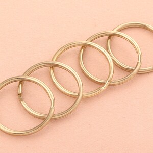 25mm Gold Round Split Key Rings Key Chain Clasp Supplies,o Ring Loop ...