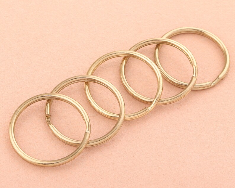 25mm Gold Round Split Key Rings Key Chain Clasp Supplieso - Etsy