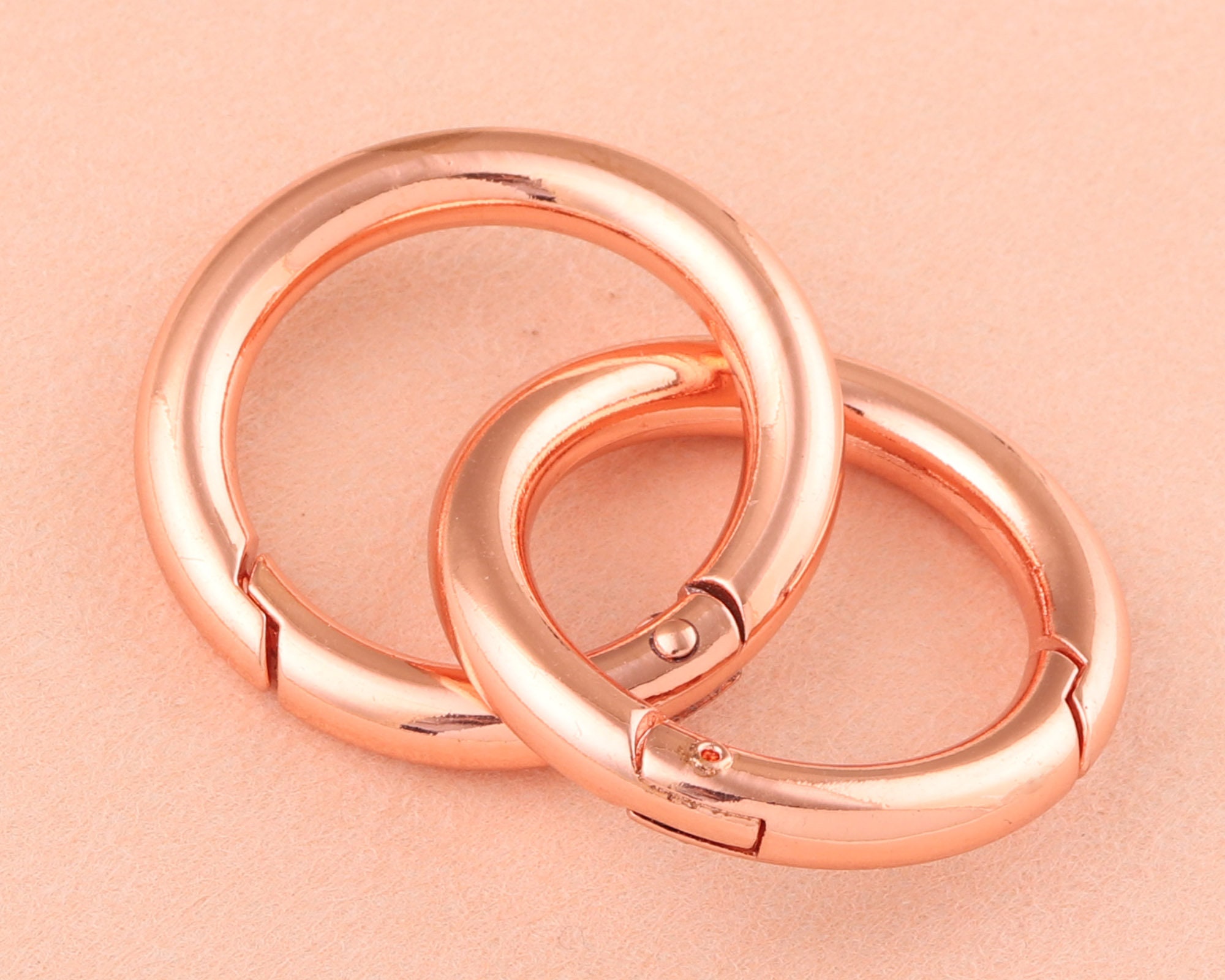 25mm Round Ring Gate Gold Spring Snap Hook Gate O Ringmetal - Etsy