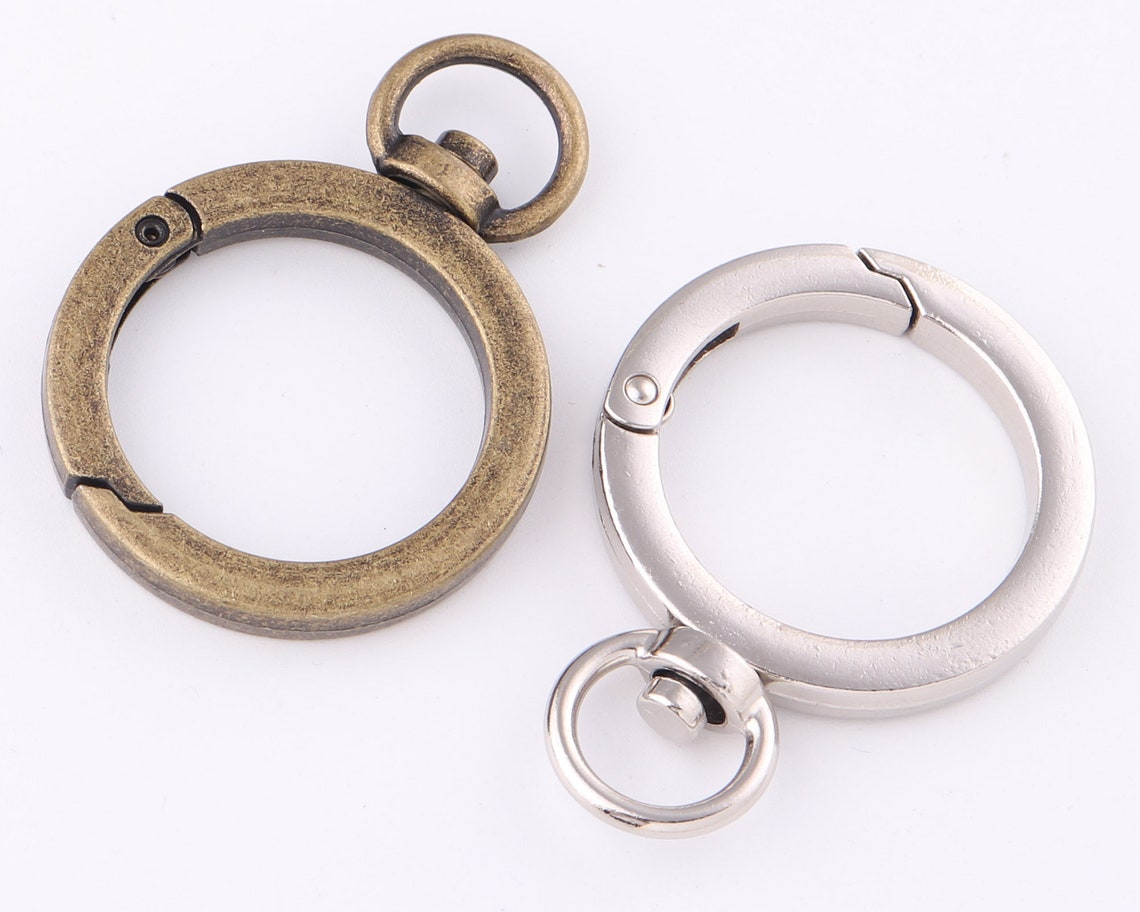 25mm rainbow spring Round Rings lanyard Snap Hook Gate O | Etsy