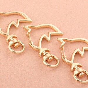 9mm Swivel Clasp Claw,gold Dolphin Swivel Hook Dog Hook,swivel Clasps ...