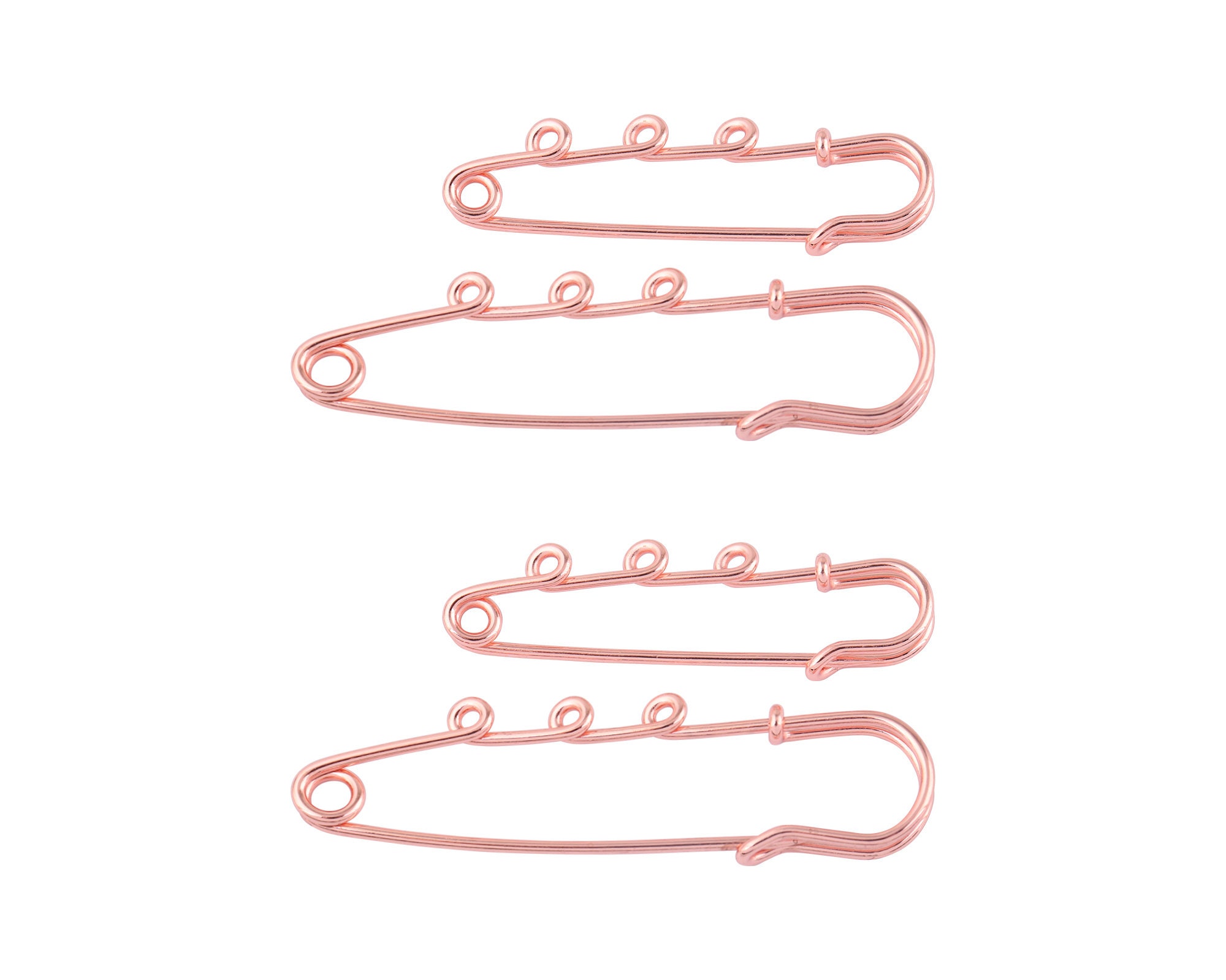 Rose Gold Large Safety Pins Metal Safety Jewelry Pin Brooch | Etsy