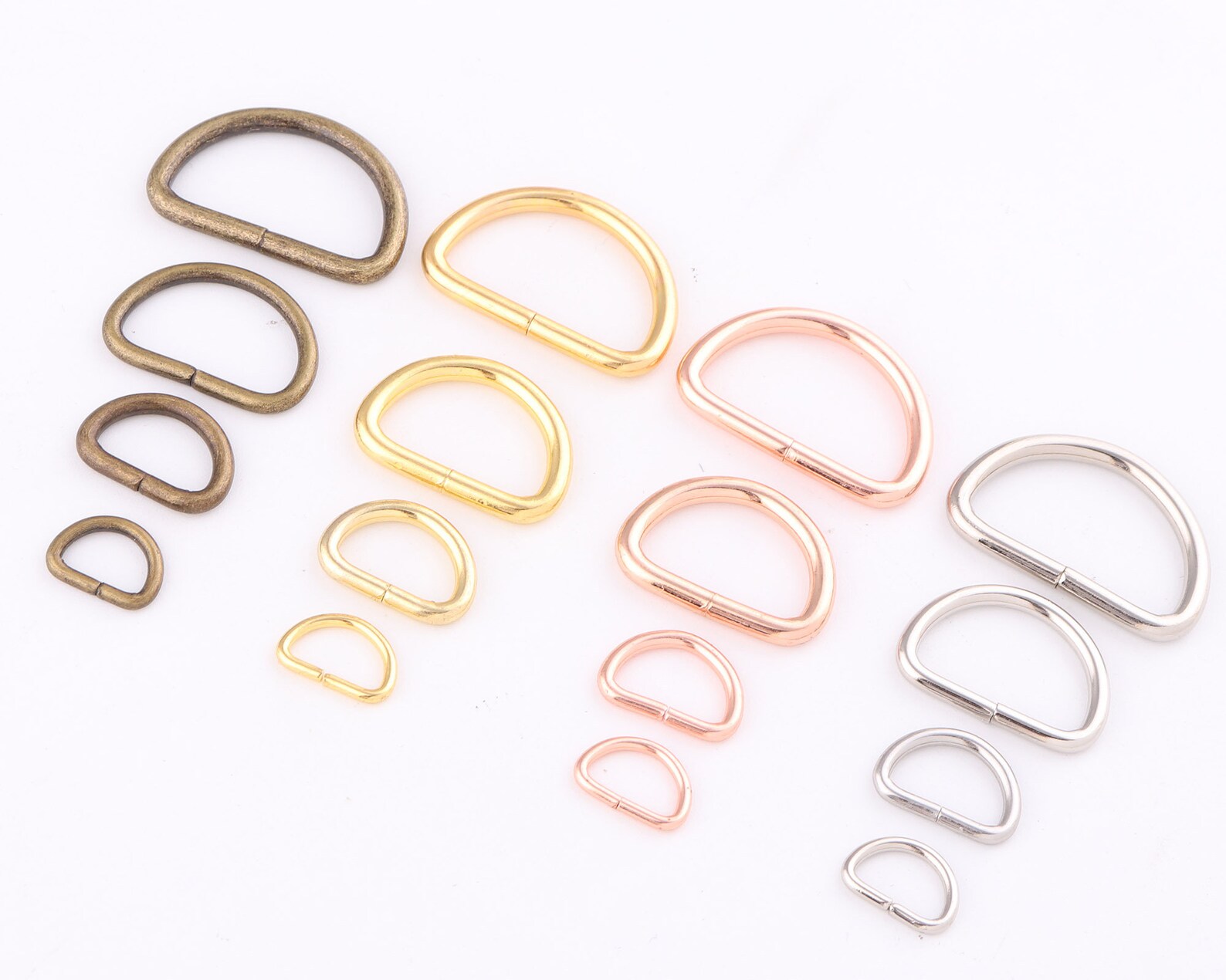 10-25mm Silver D Ring Slide Adjustable Buckles Loopmetal D - Etsy