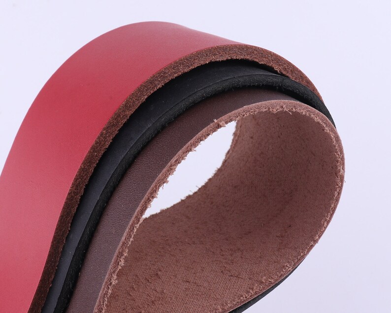 2 Inch Red Leather Strapleather for Beltsitalian Genuine - Etsy