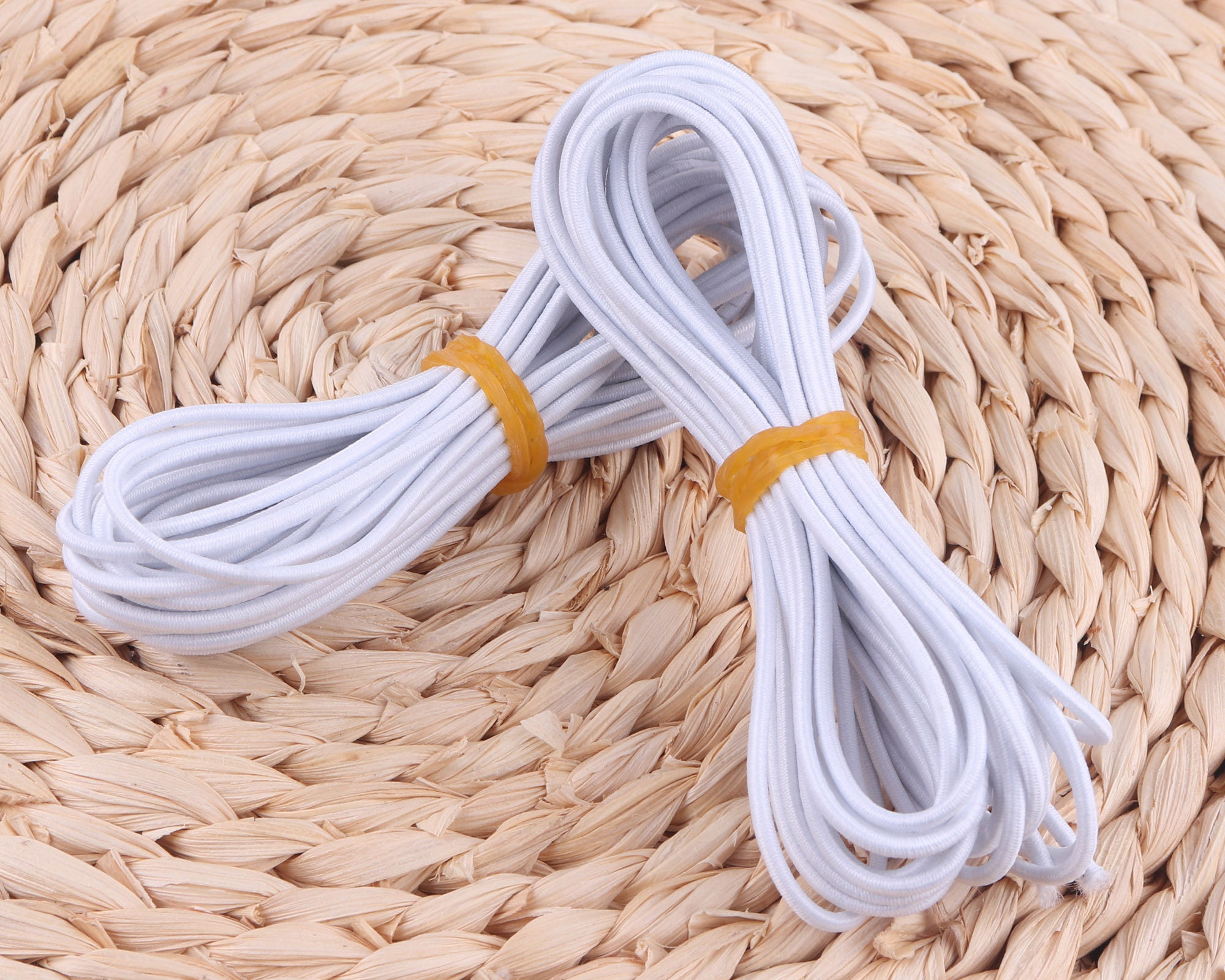 2mm White Round Mask Elastic Cord for Face Mask Stretch Cord - Etsy
