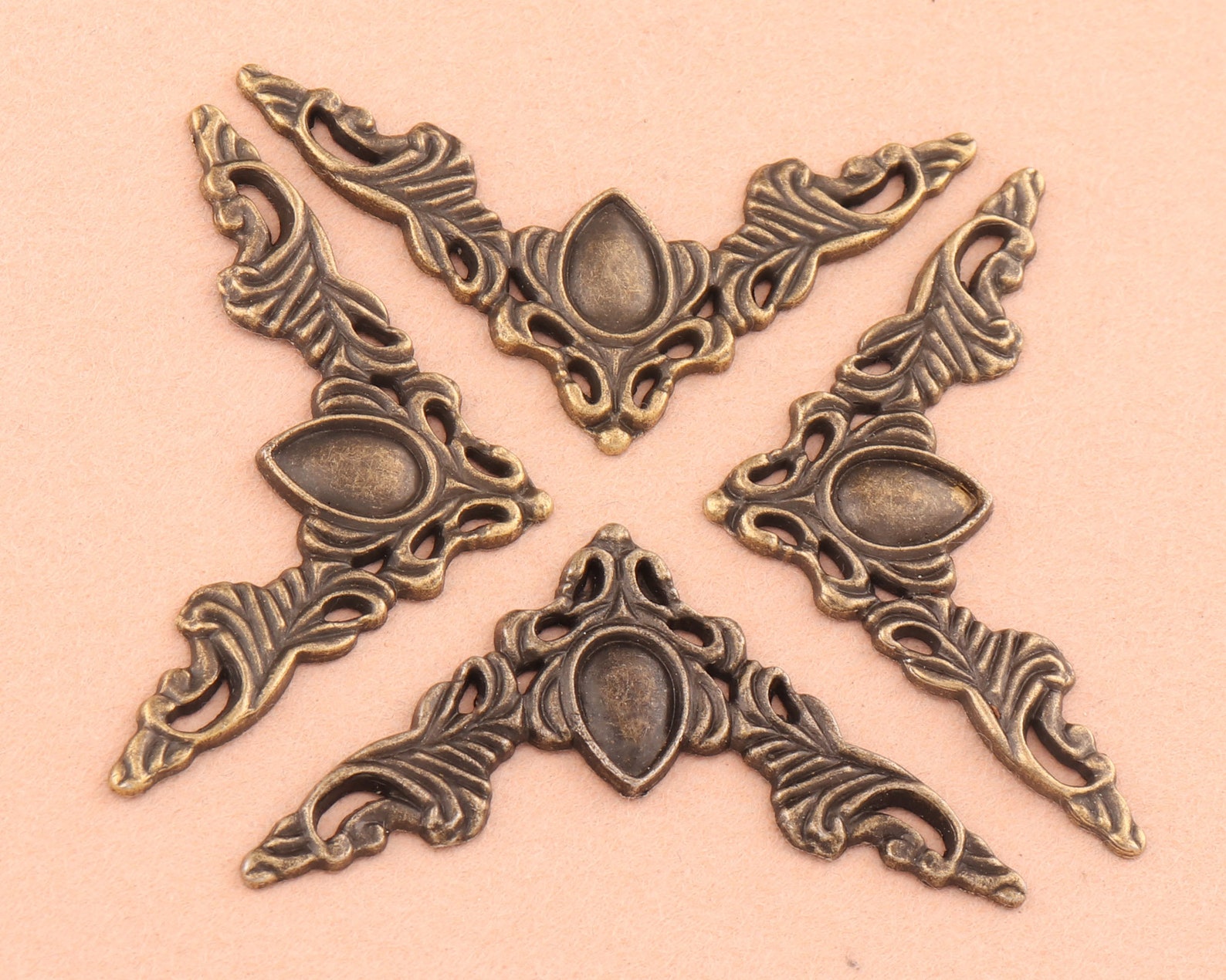 40mm Bronze Metal Corner Protection Corners Vintage Box Corner - Etsy