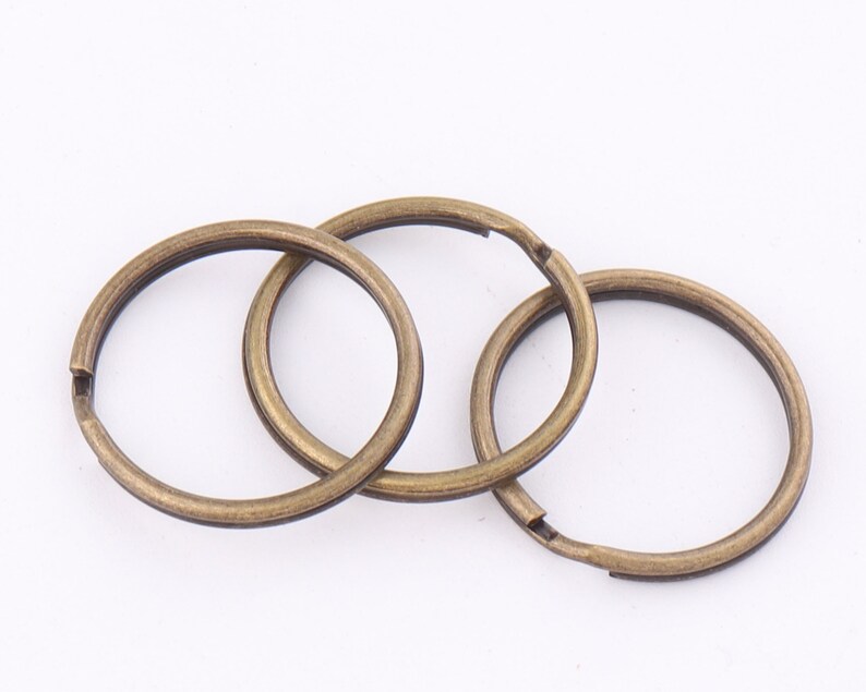 25mm Gold Round Split Key Rings Key Chain Clasp - Etsy