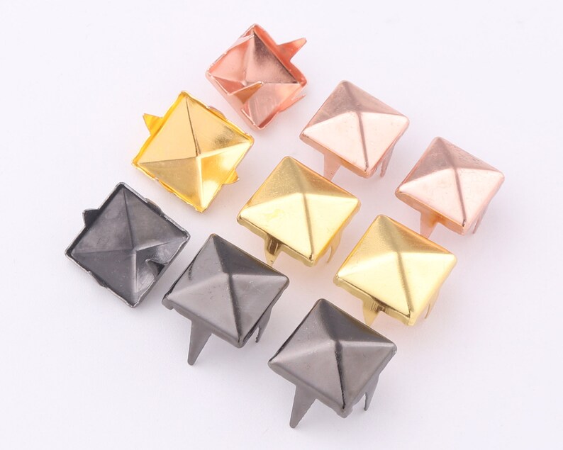 10mm Metal Spike Pyramid Claw Studs Rivetscone Nailhead - Etsy