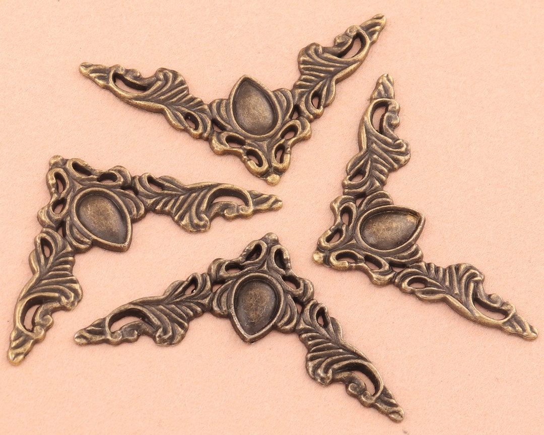 40mm Bronze Metal Corner Protection Corners Vintage Box Corner ...