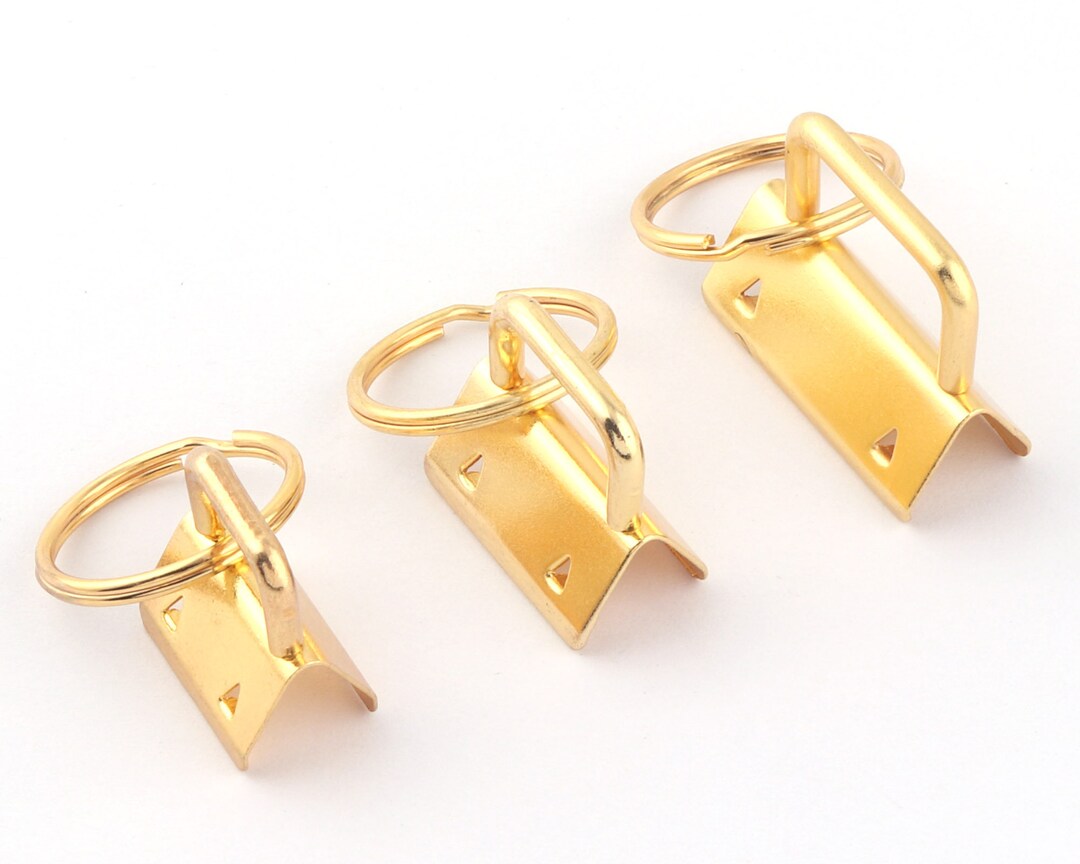 20-32mm Gold Key Fob Hardware With Key Rings Sets Metal Keychain ...
