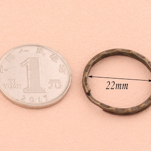 22mm Bronze Round Split Key Rings Key Chain Clasp Supplieso - Etsy