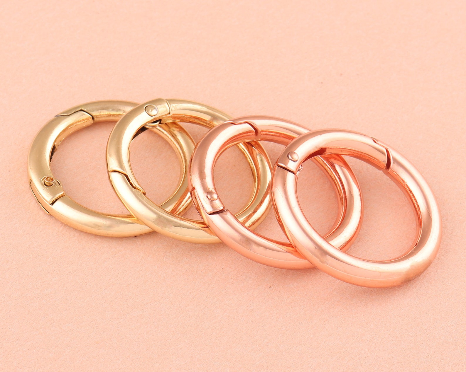 25mm Round Ring Gate Gold Spring Snap Hook Gate O Ringmetal - Etsy