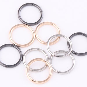 13mm Metal O Rings Welded Loop Silver Round Strap Ring Key - Etsy