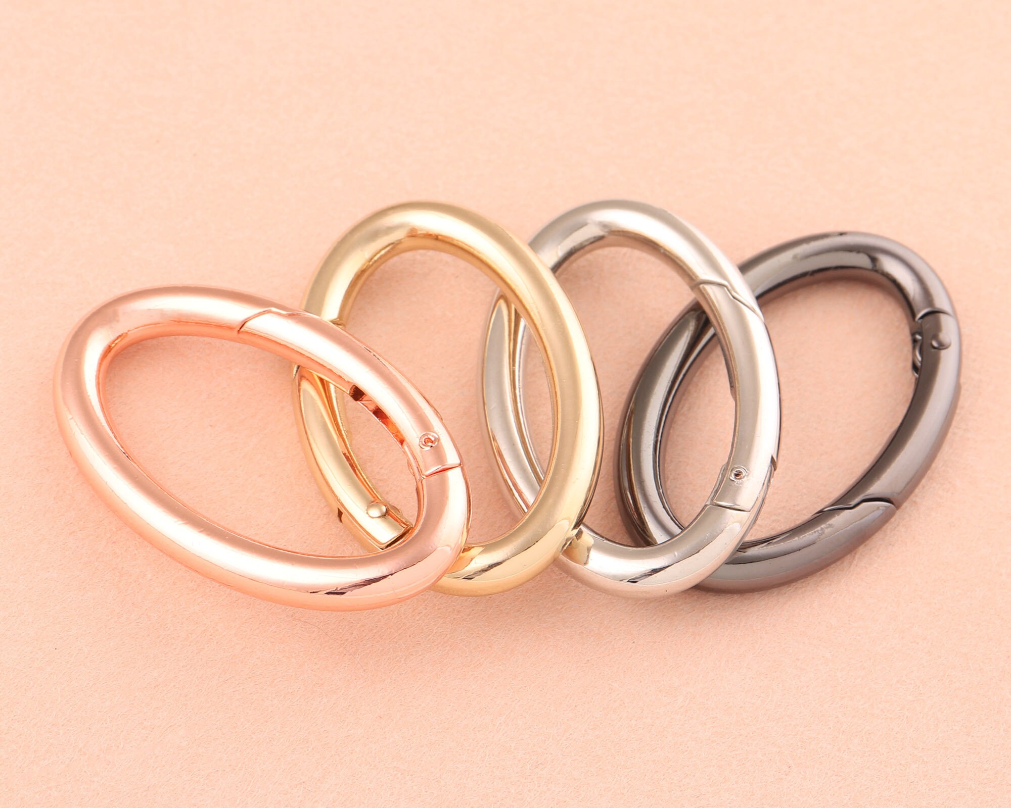 38mm Round Ring Gate silver gold Oval Spring Snap ring Gate O | Etsy