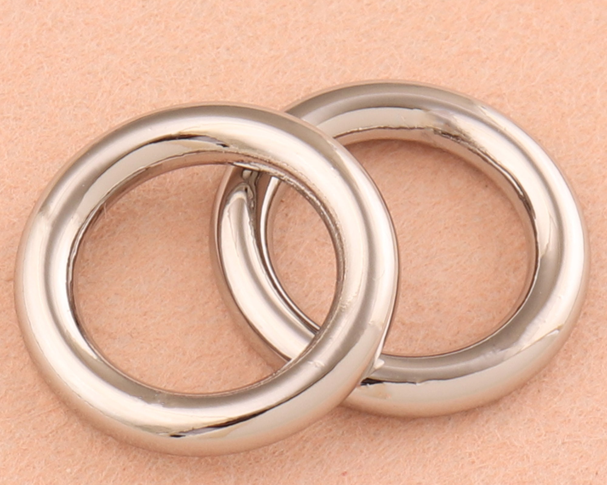 14mm Metal O Rings Welded Metal Loops Silver Round Formed - Etsy