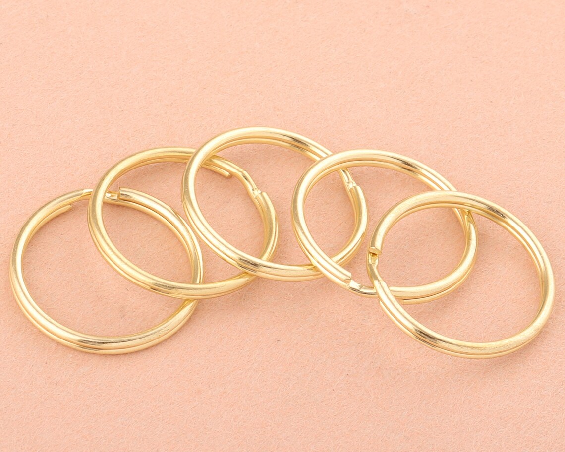22mm Gold Round Split Key Rings Key Chain Clasp Supplieso - Etsy