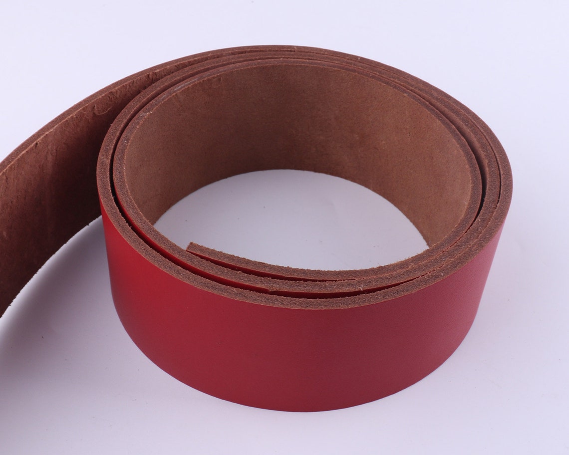 2 Inch Red Leather Strapleather for Beltsitalian Genuine - Etsy