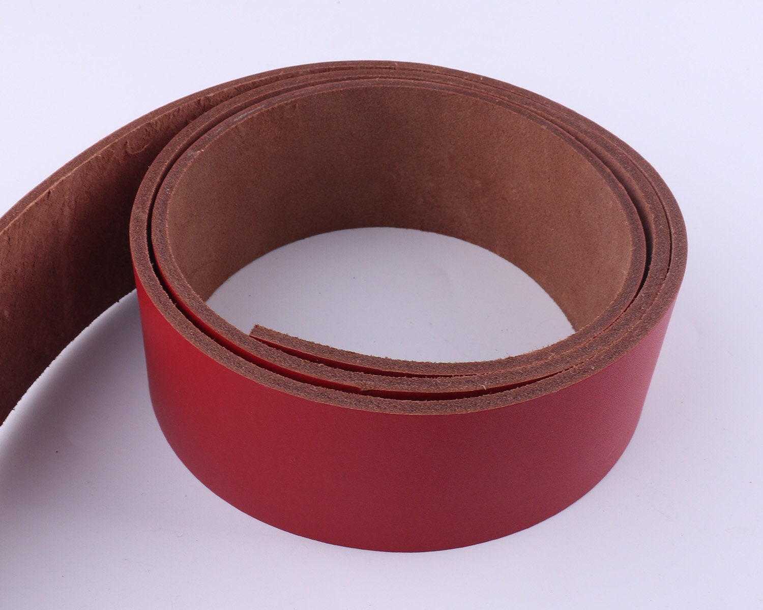 2 Inch Red Leather Strapleather for Beltsitalian Genuine - Etsy
