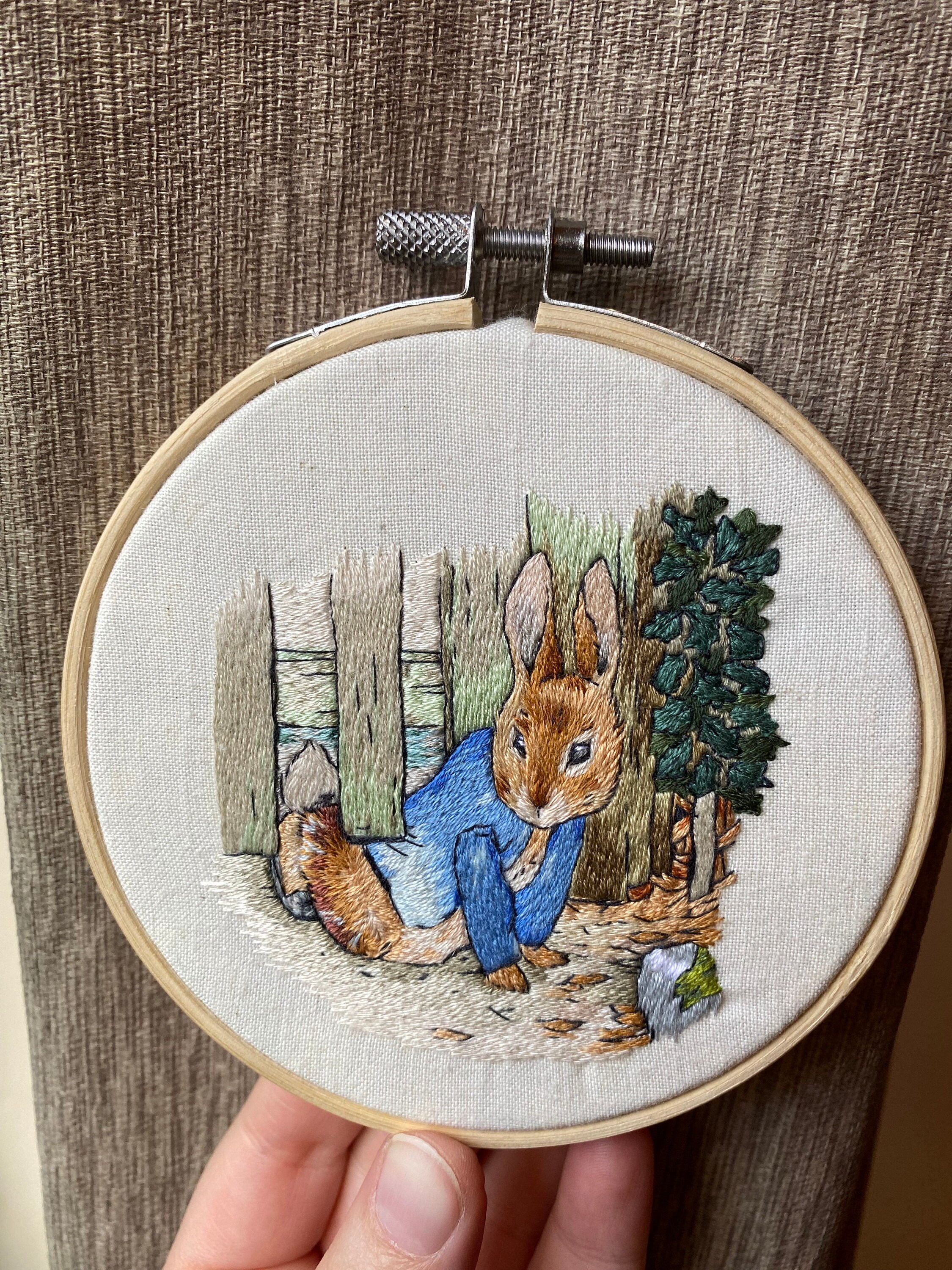 Peter Rabbit Embroidery | Handmade Embroidery | Wall Decor | Nursery ...