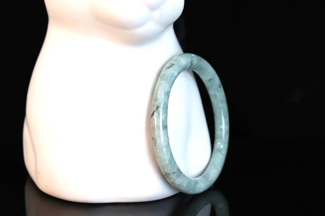 Authentic Natural Jadeite Jade Bangle: Timeless Elegance, 62.1mm ...