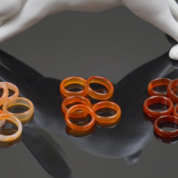 Orange Gemstone Ring - Etsy