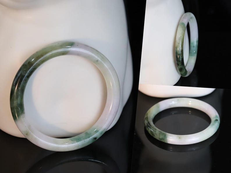 Authentic Natural Jadeite Jade Bangle: Timeless Elegance, 62.1mm ...