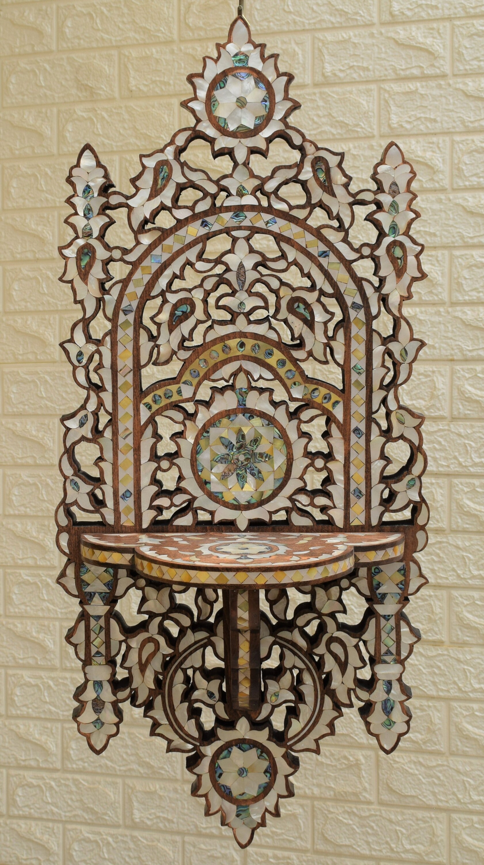 Rare Luxury Handmade Syrian Wall Shelf 31 14 - Etsy