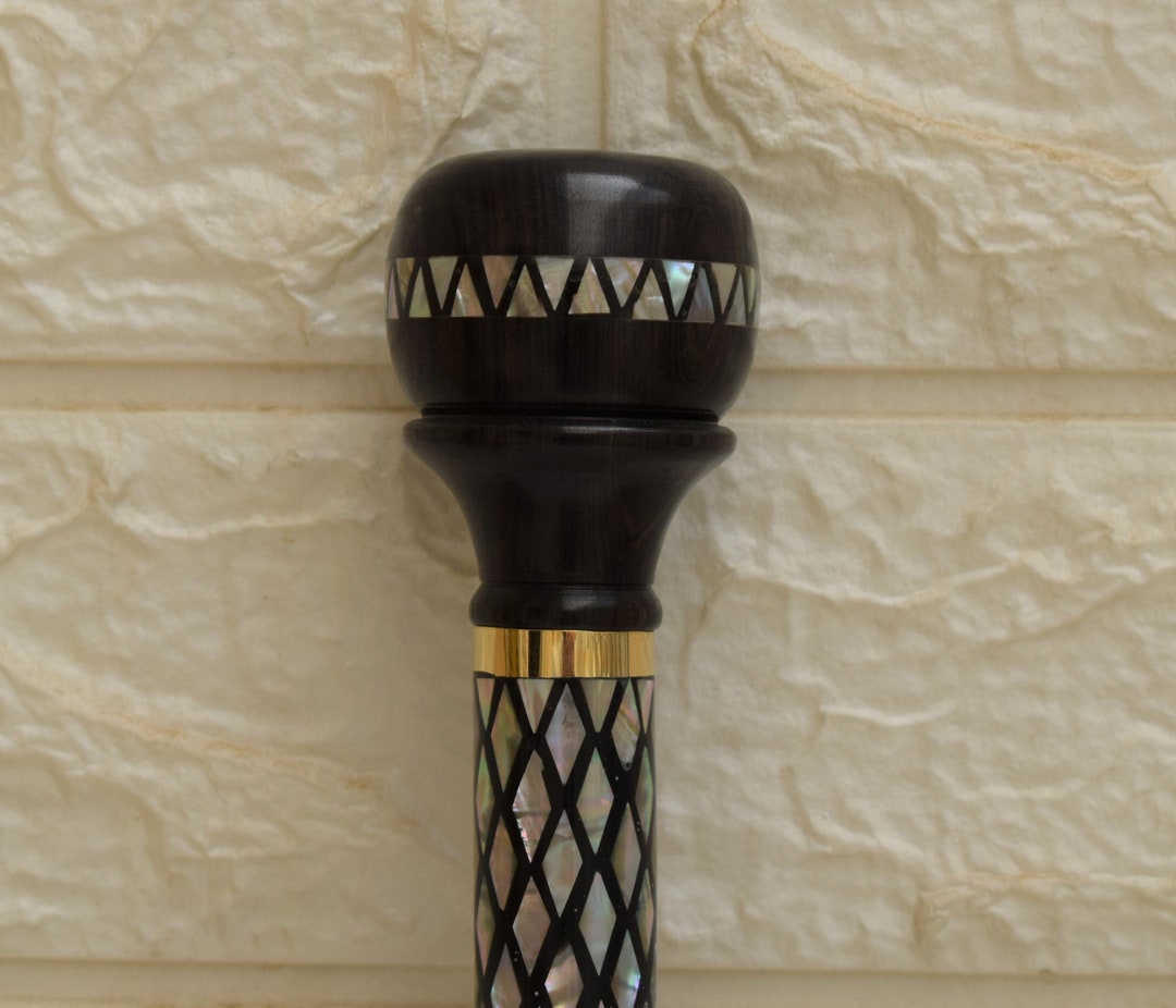 Egyptian Handmade 38" Walking Cane , %100 Natural Mother of Pearl ...