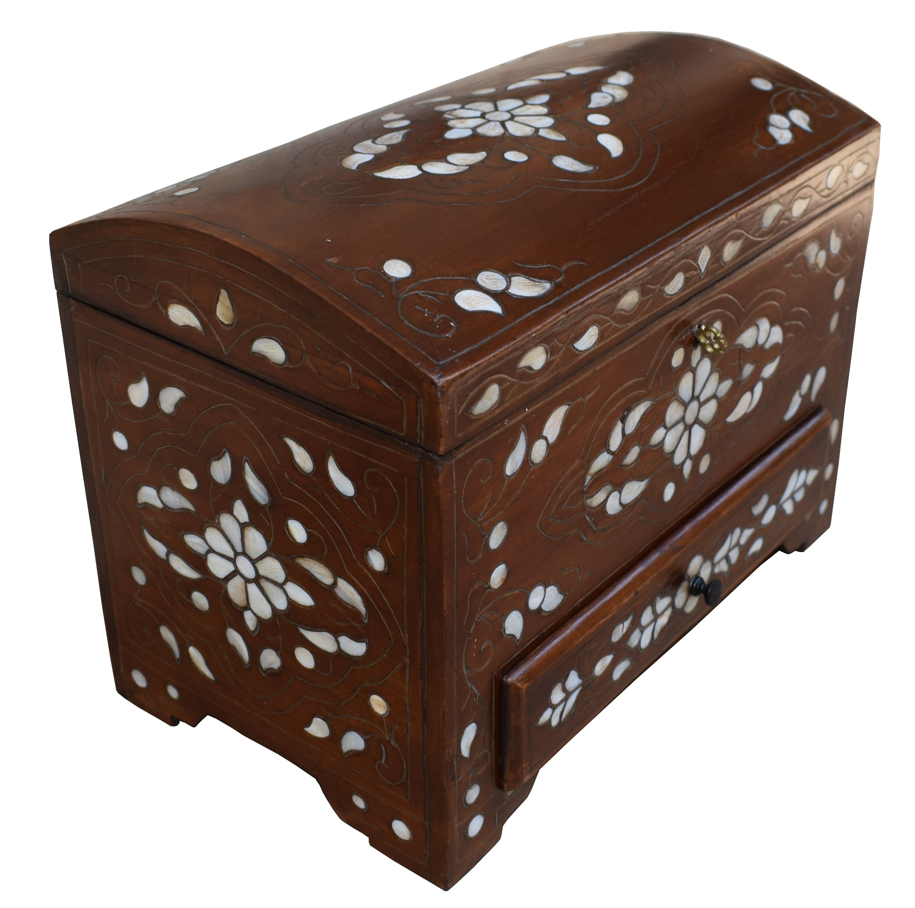 Antique Syrian Wood Jewelry Box Morocco Middle Eastern Chest - Etsy