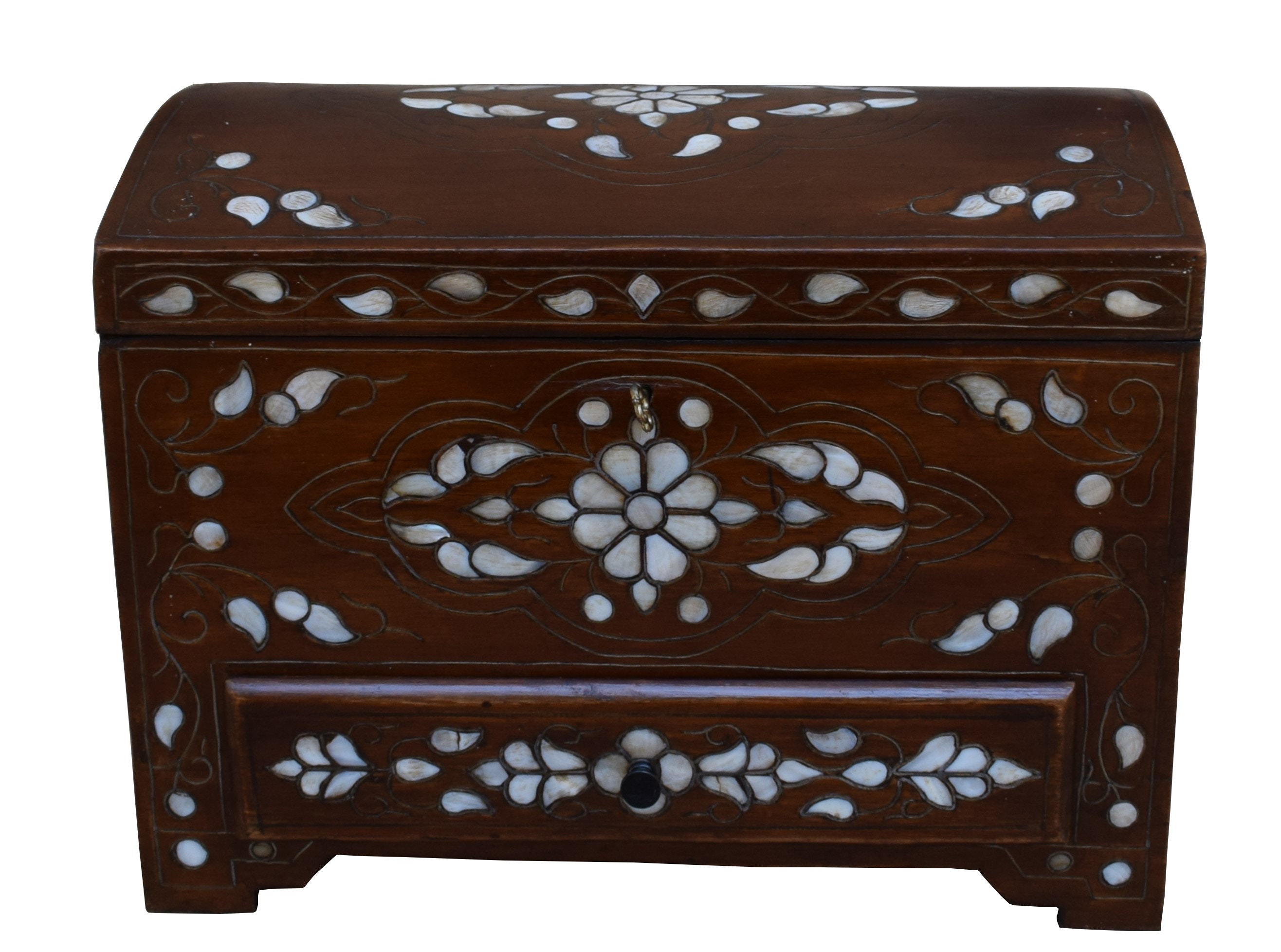 Antique Syrian Wood Jewelry Box Morocco Middle Eastern Chest | Etsy