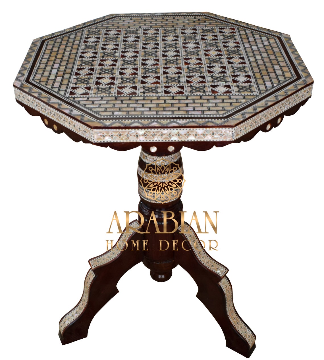 Chess Game Table Octagonal Board Game 20 Wide Egyptian | Etsy