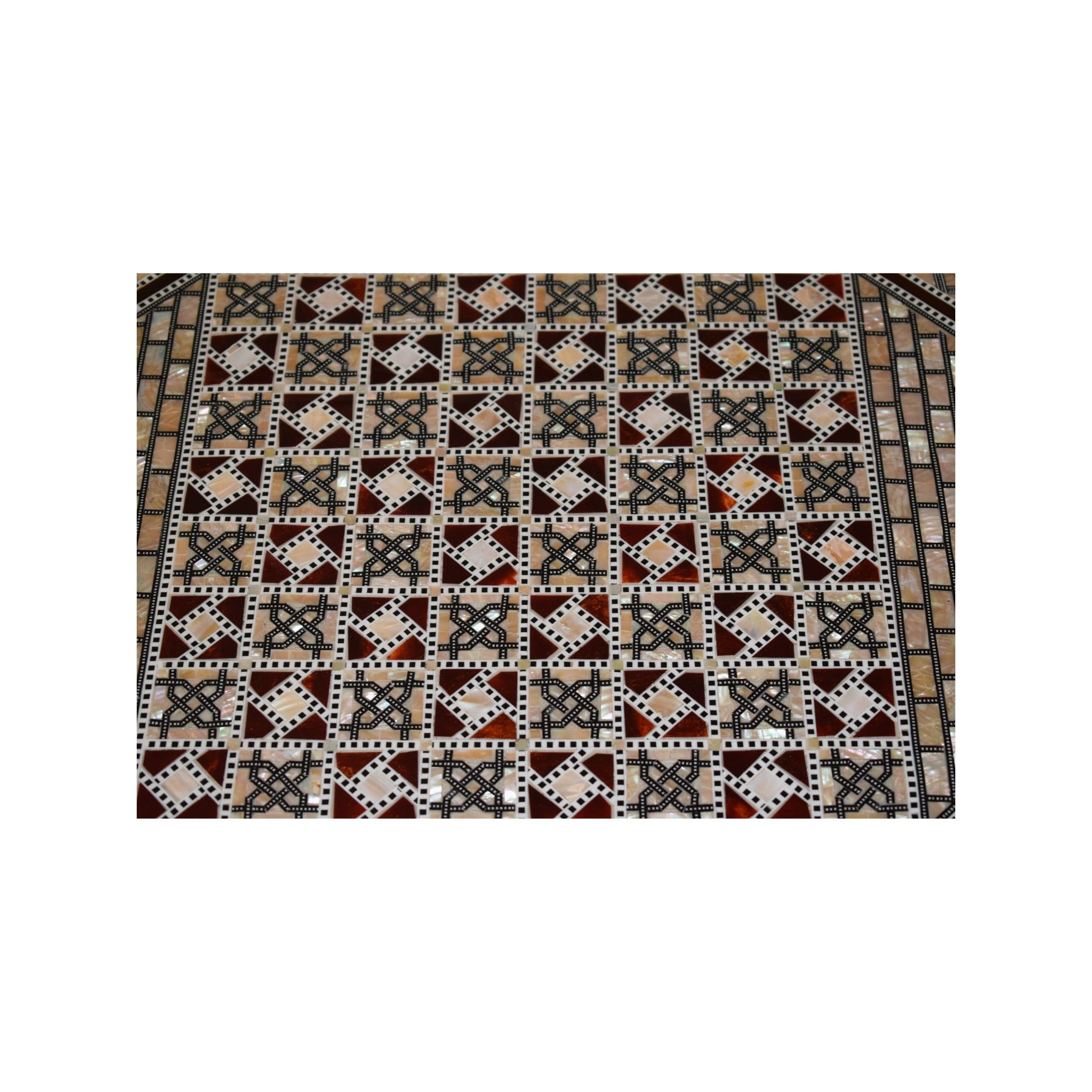 Chess Game Table Octagonal Board Game 20 Wide Egyptian | Etsy