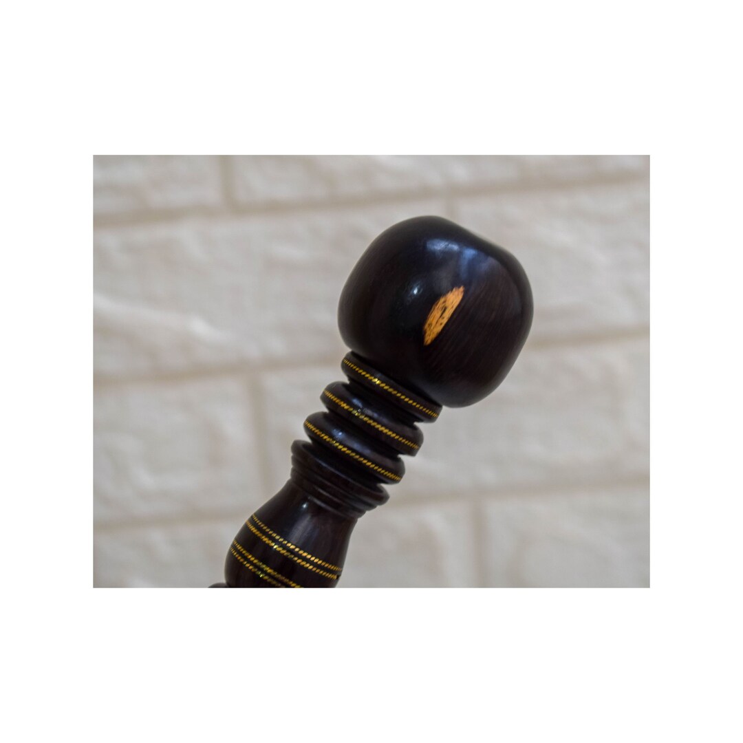 Egyptian Handmade 35" Walking Cane , 90 Cm Natural Ebony Wood Walking ...