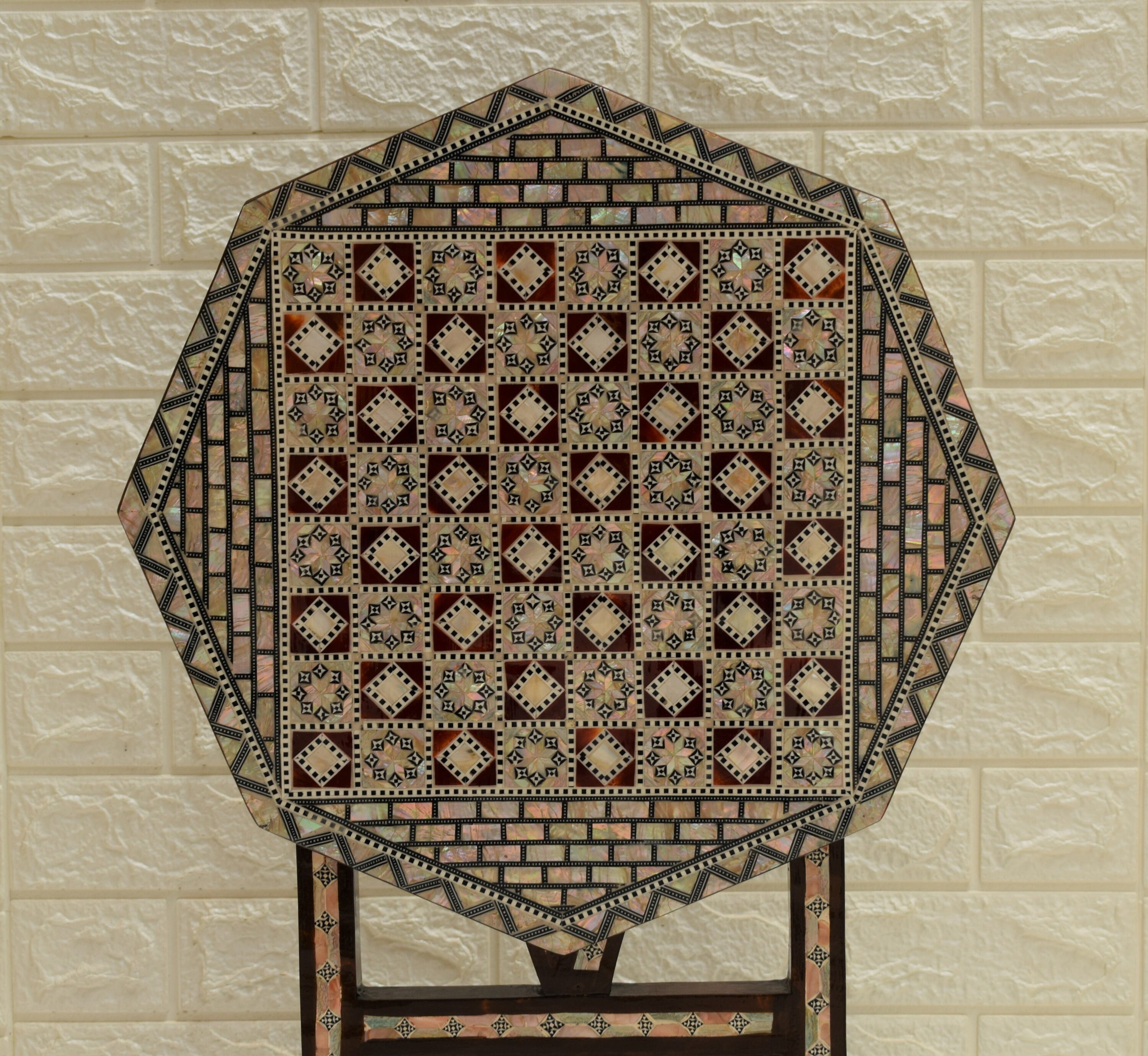 Chess Game Table Octagonal Board Game Folding Top 16 - Etsy