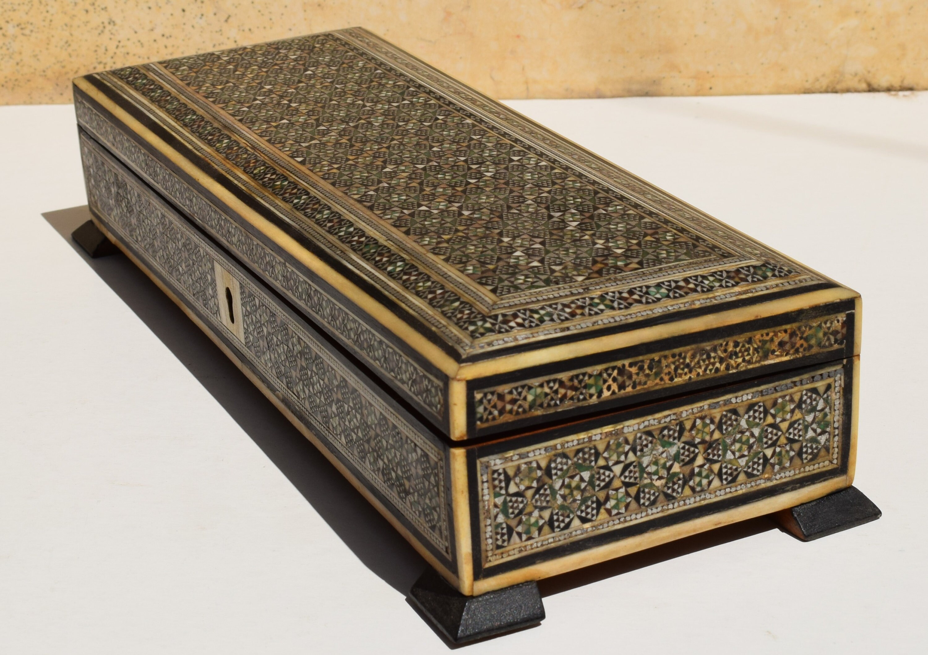 Antique Syrian Wood Jewelry Box Syrian Middle Eastern - Etsy UK