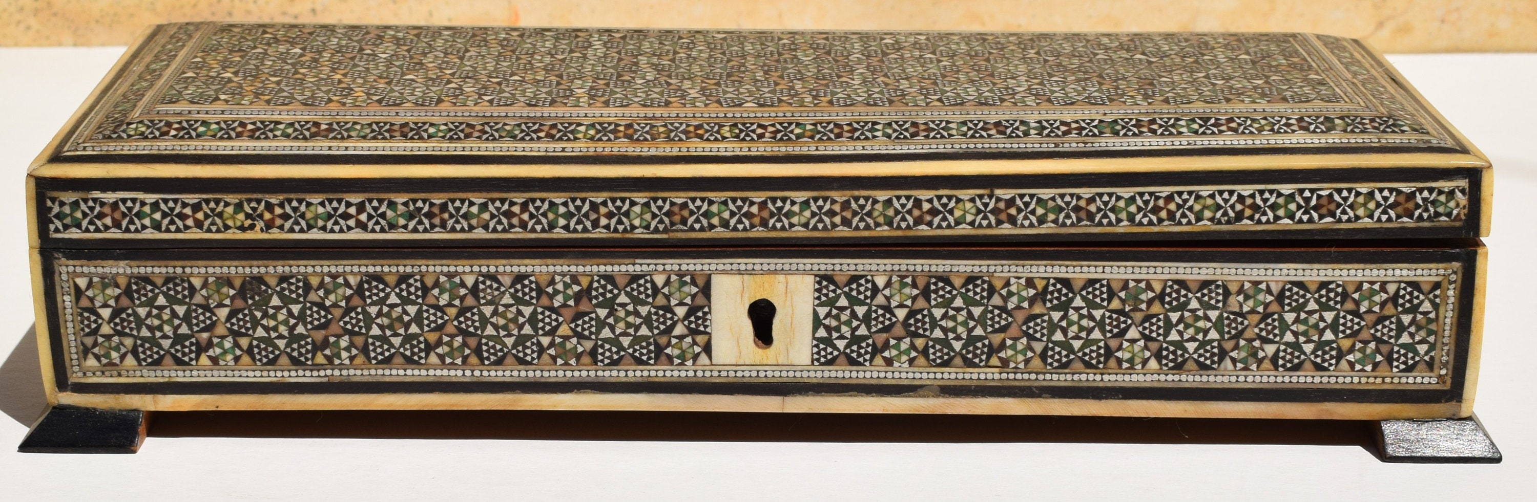 Antique Syrian Wood Jewelry Box Syrian Middle Eastern | Etsy