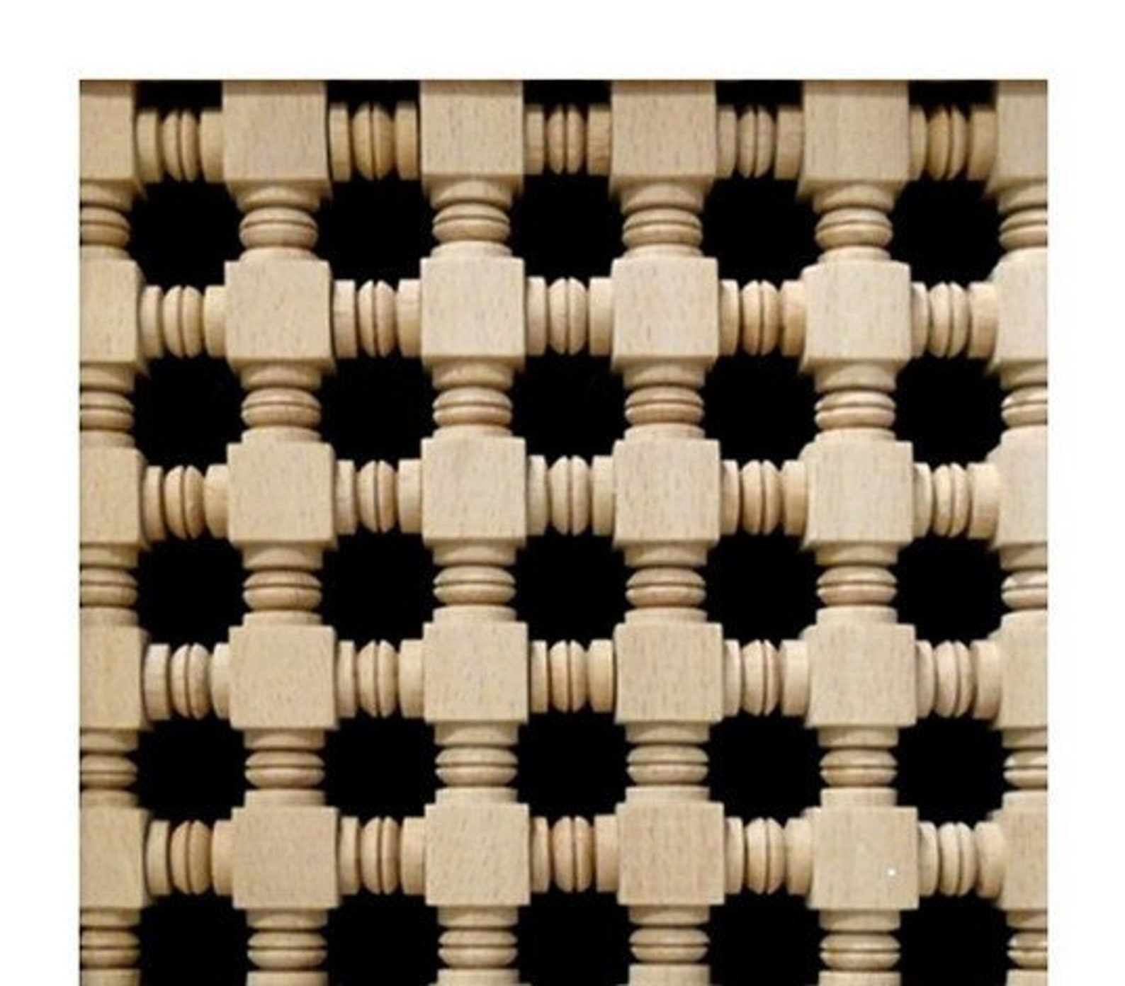 Hand Carved Wood Mashrabiya Screen: Egyptian Latticework Panel - Etsy