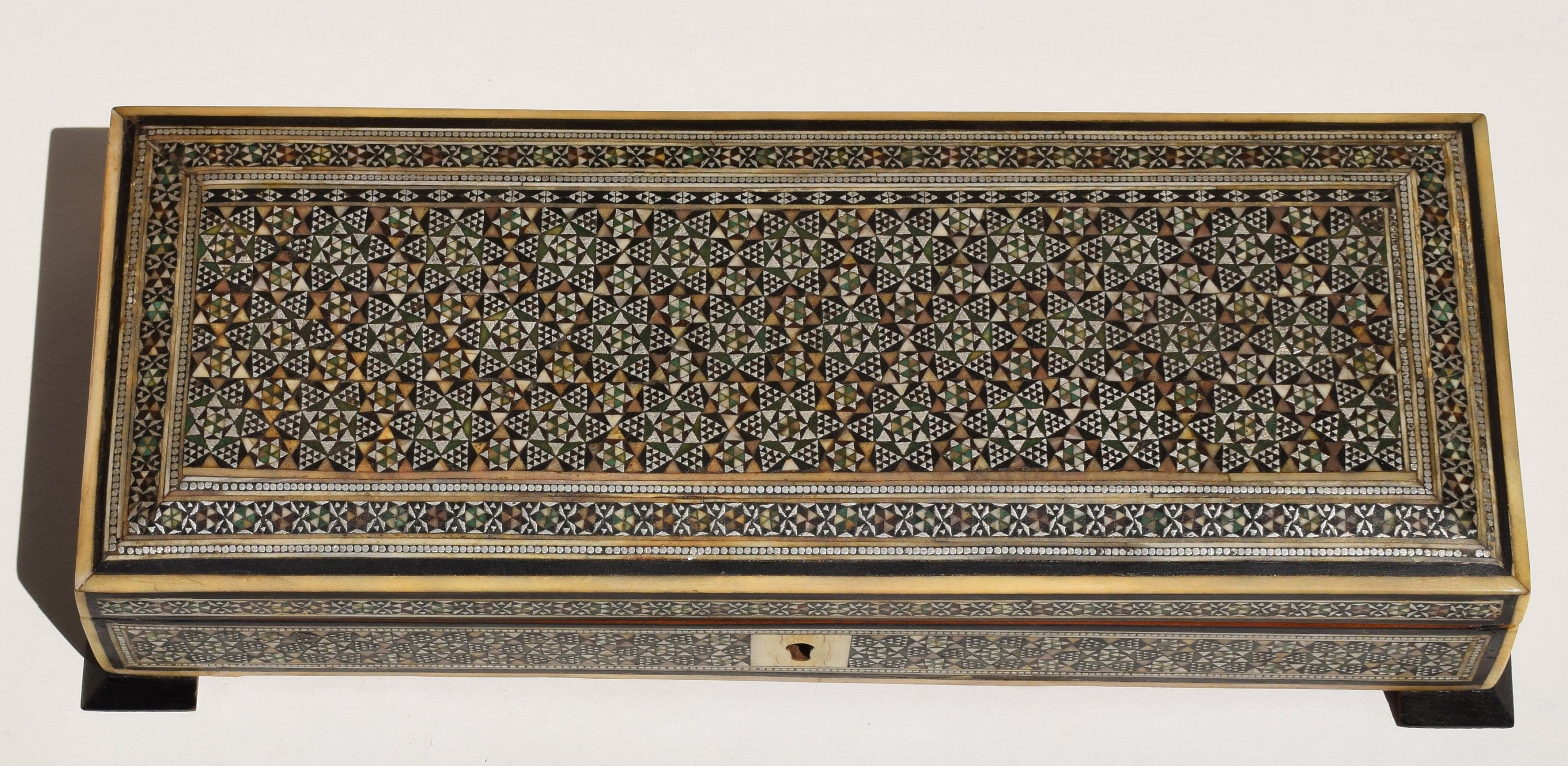 Antique Syrian Wood Jewelry Box Syrian Middle Eastern | Etsy