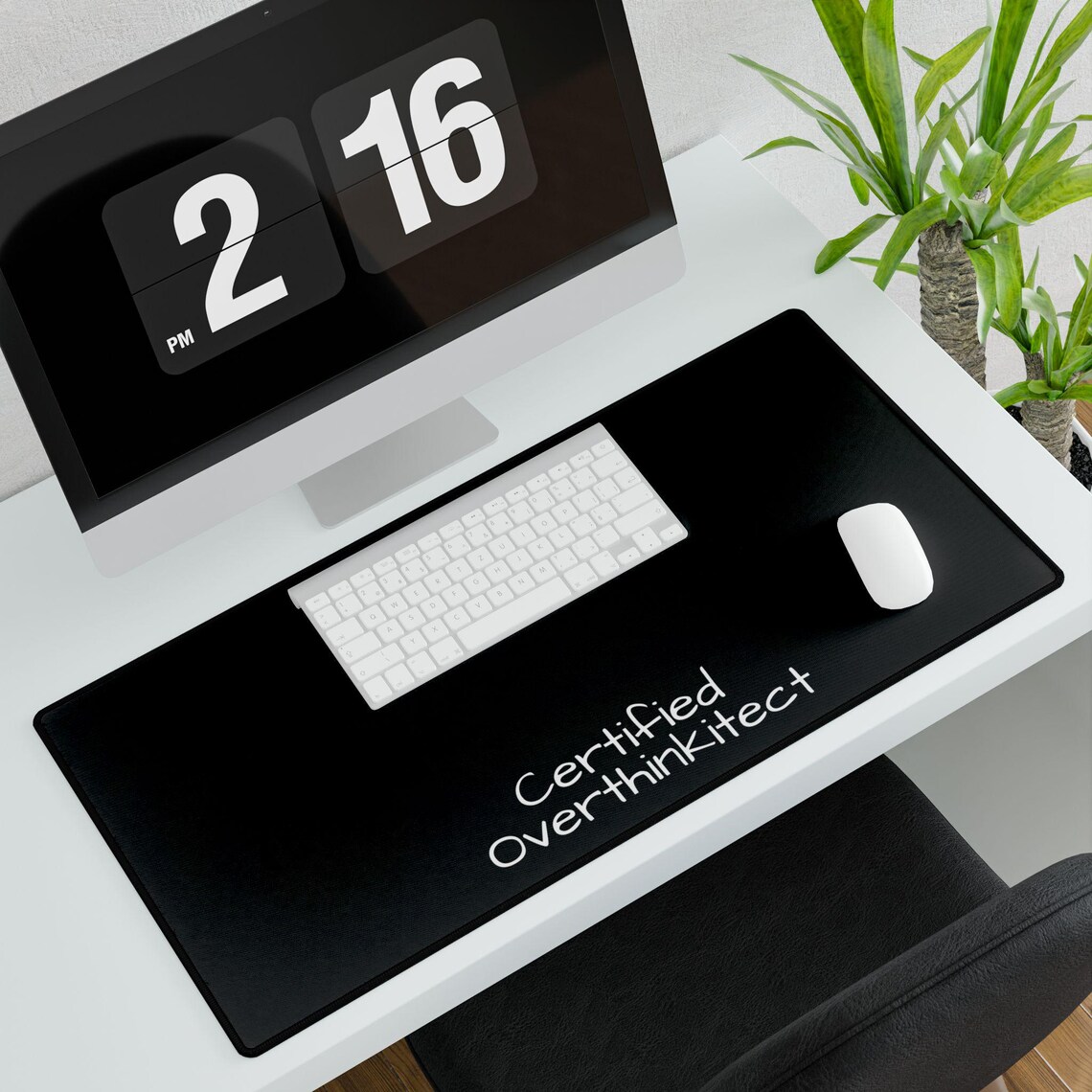 Certified Overthinkitect Desk Mat - Stylish Office Accessory, Unique ...