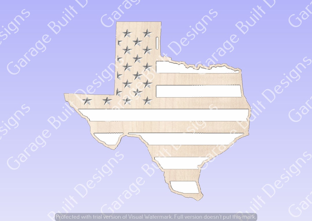 Flag Texas SVG DXF - Etsy
