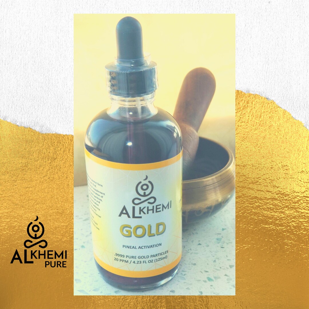 Pure Gold - Glass Bottle - Etsy