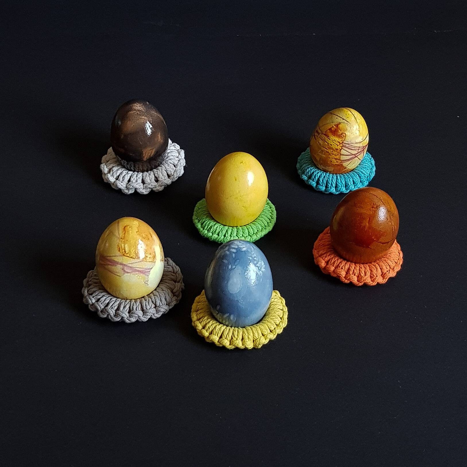 Macrame Easter Egg Holder, Easter Egg Coaster, Macrame Egg Ring, Easter Decor, Kichen Decor ...