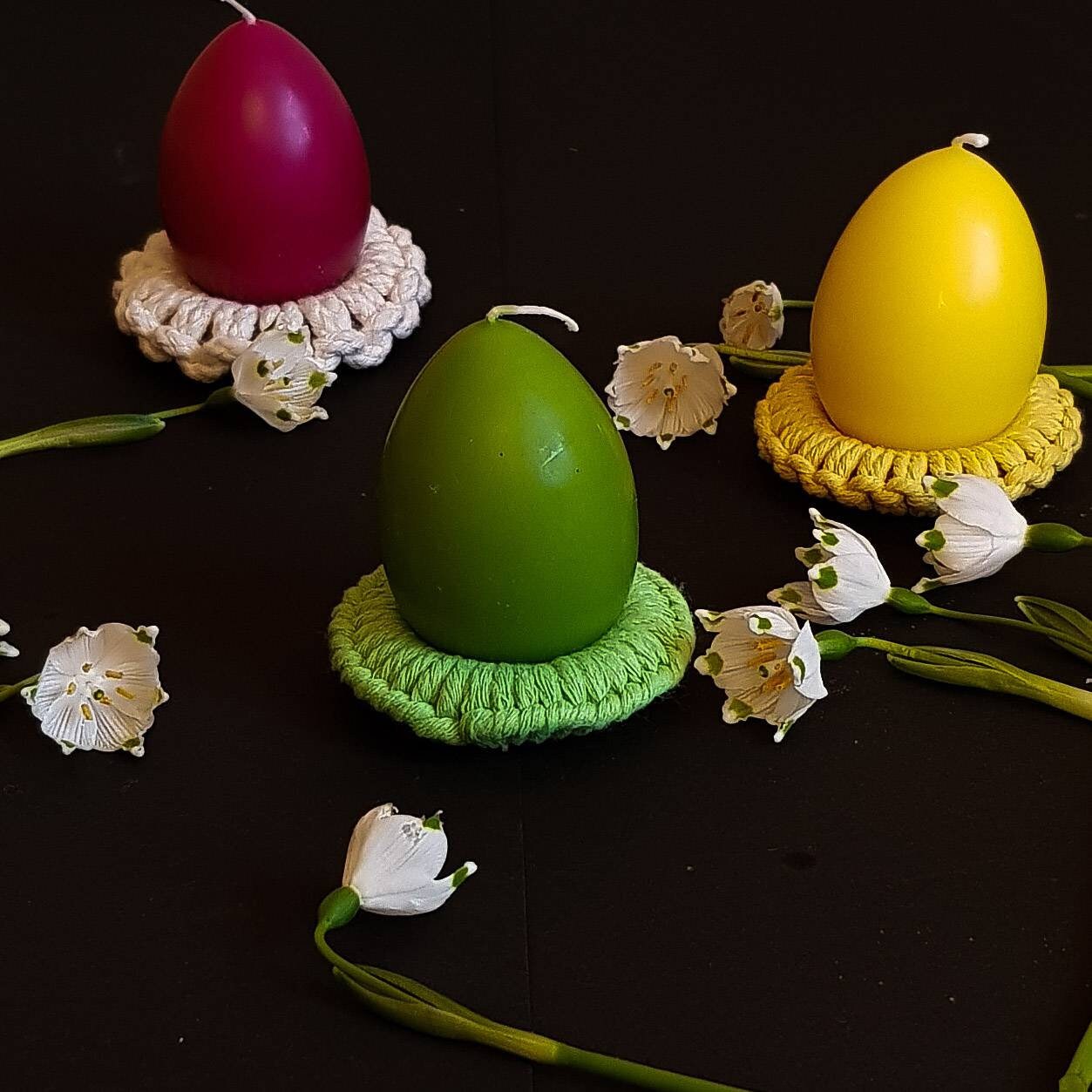 Macrame Easter Egg Holder, Easter Egg Coaster, Macrame Egg Ring, Easter Decor, Kichen Decor ...