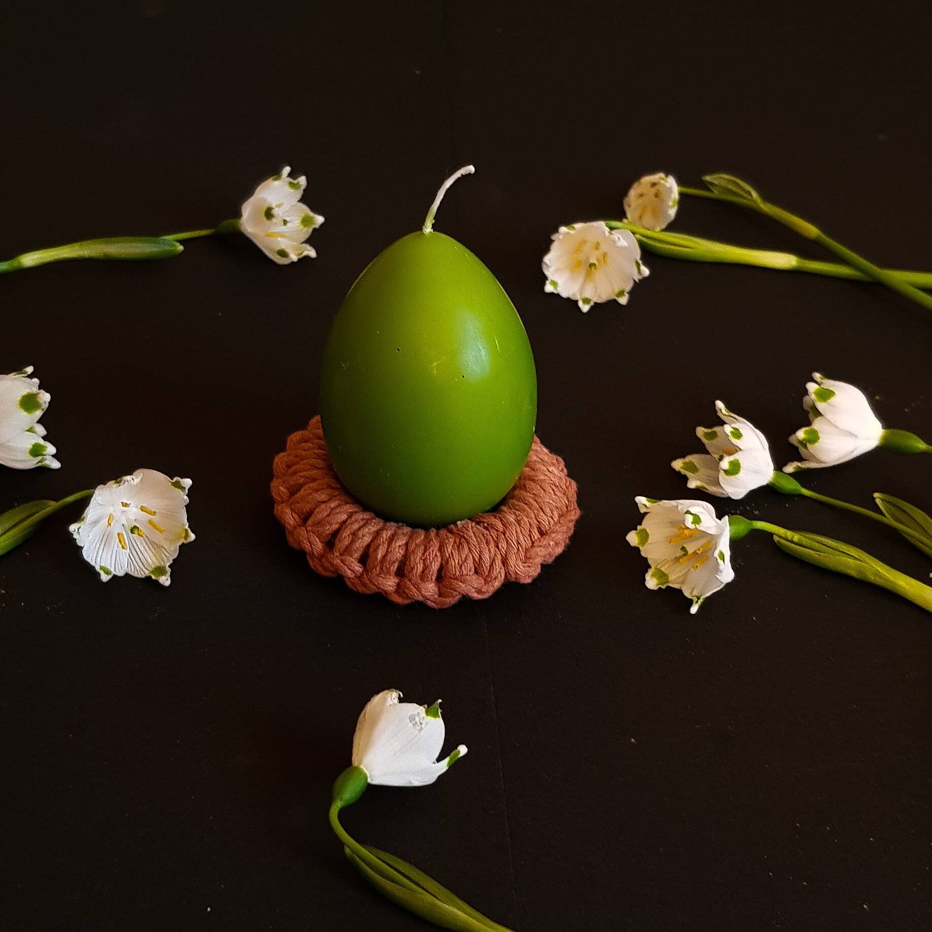 Macrame Easter Egg Holder, Easter Egg Coaster, Macrame Egg Ring, Easter Decor, Kichen Decor ...