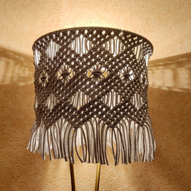 Macrame Lampshade - Etsy