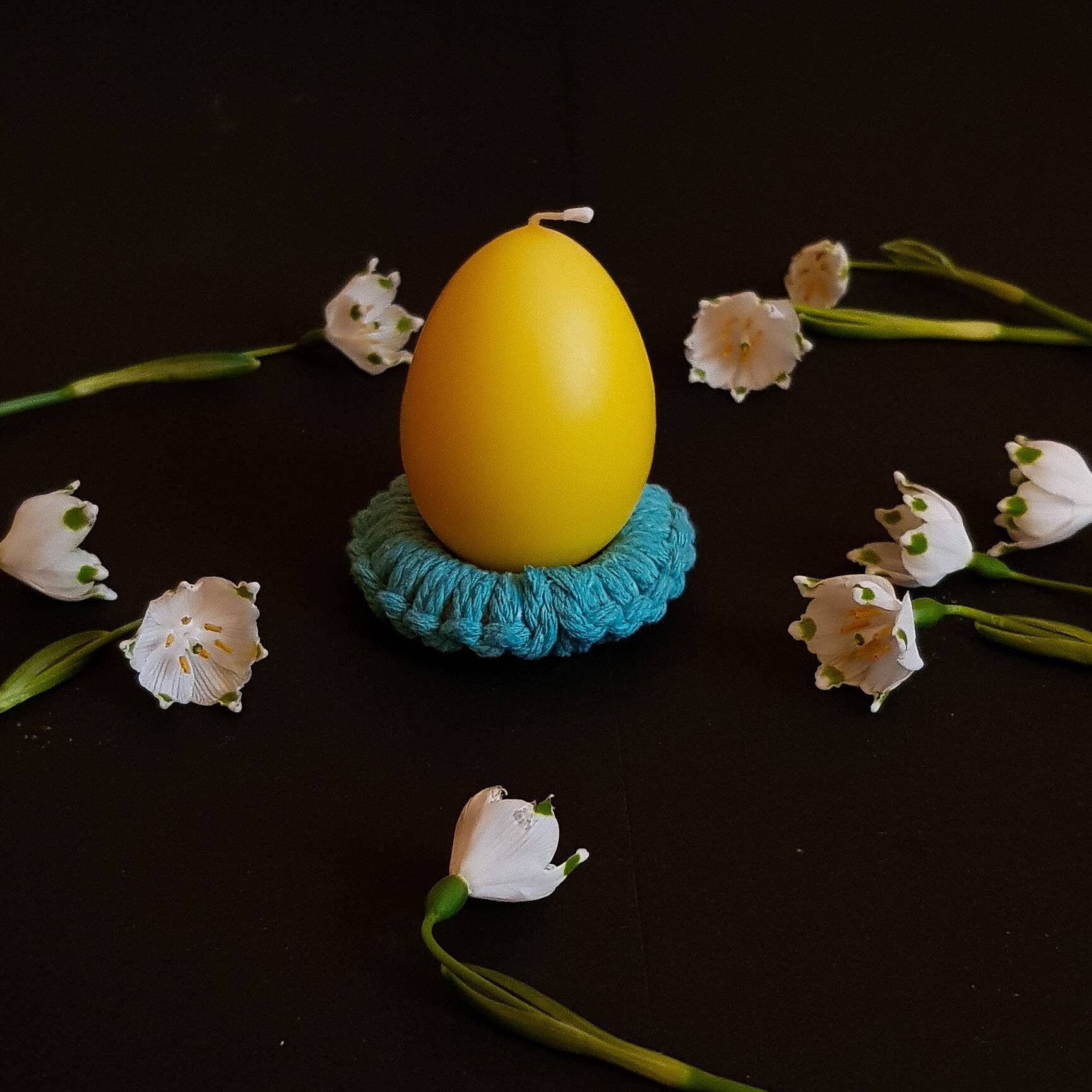 Macrame Easter Egg Holder, Easter Egg Coaster, Macrame Egg Ring, Easter Decor, Kichen Decor ...